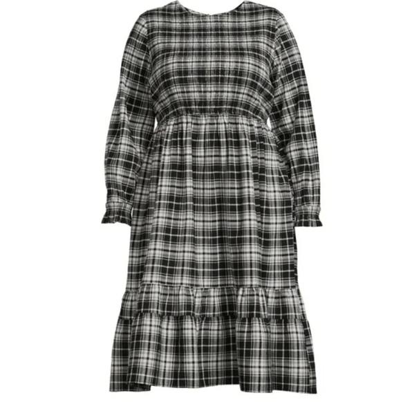 Terra & Sky | Dresses | Terra Sky Womens Plus Size Tiered Peasant Maxi ...